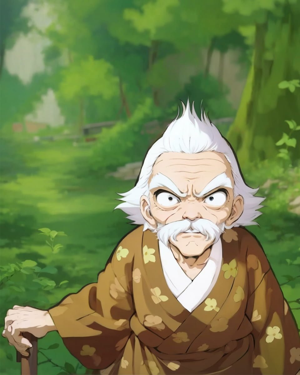 Jigoro Kuwajima Demon Slayer: Zenitsu's Master, Former Thunder Hashira