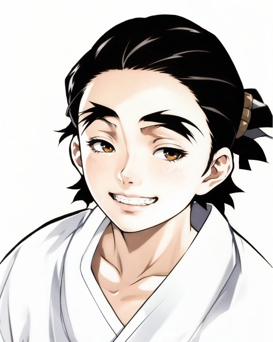 Keizo: Akaza's Master and Owner of a Martial Arts Dojo